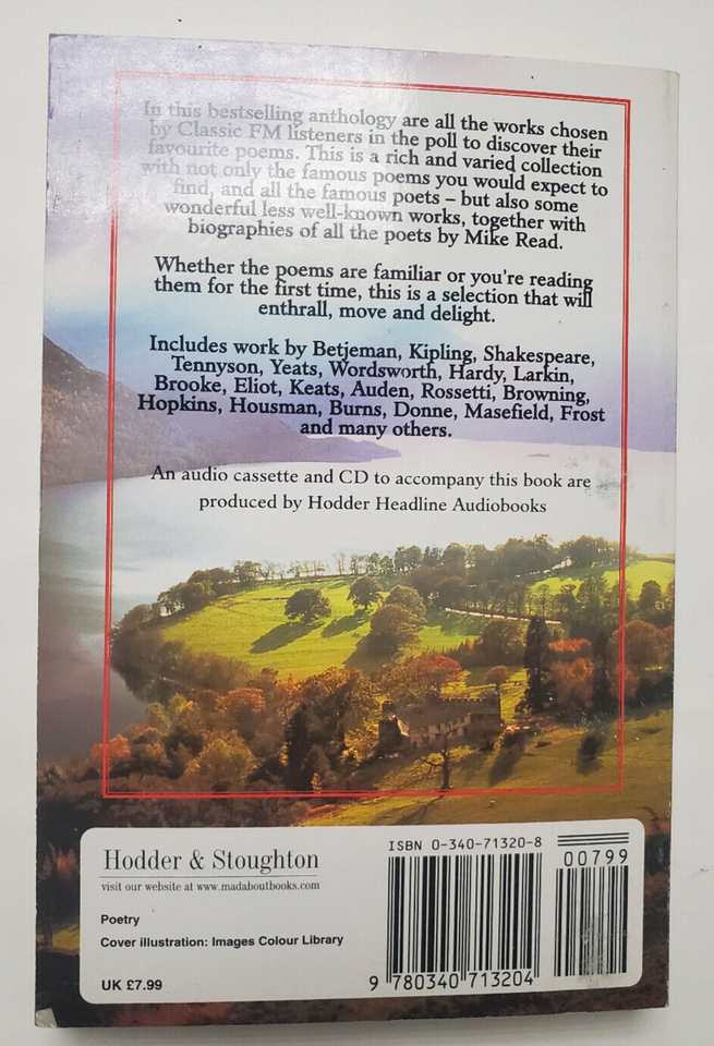 Classic FM 100 Favourite Poems by Mike Read 97803407 classic book | eBay