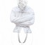 White Asylum Straight Jacket Costume S/M L/XL Body Harness Restraint ...