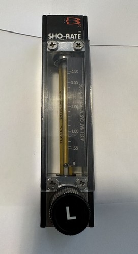BROOKS INSTRUMENT SHO-RATE 1350EL2DAGB1A 200 PSIG 3.5 ACFH Flow Control ...