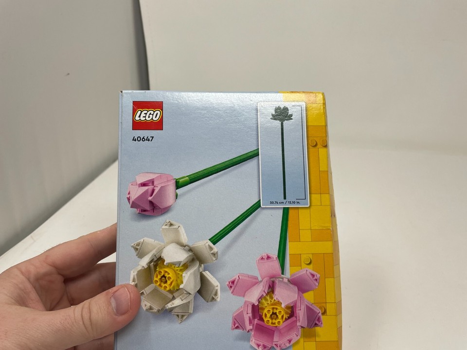 LEGO Lotus Flowers 40647 Building Kit, Artificial for Decoration ...