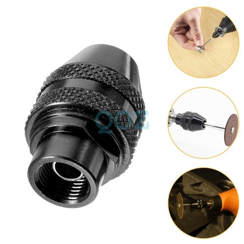 10x Quick Change Drill Chuck 0.4-3.2mm Clamps For Dremel Router Rotary ...
