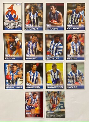 2005 HERALD SUN AFL CARDS – NTH MELB KANGAROOS COMPLETE TEAM SET + RARE ...
