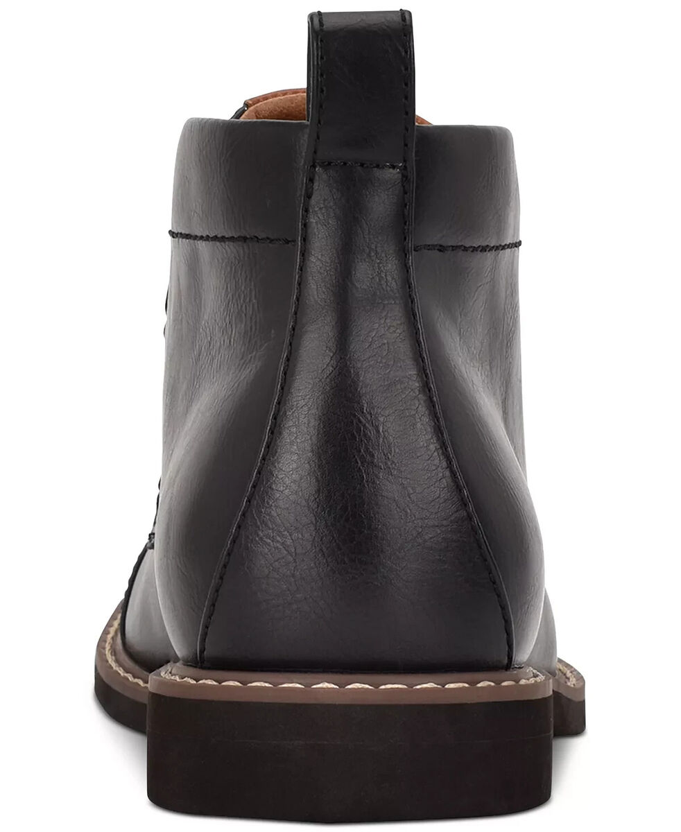 Tommy Hilfiger Z2185 Black Men's Gibby Cap-Toe Chukka Boots Tommy Hilfiger Z2185 Black Men's Gibby Cap-Toe Chukka Boots