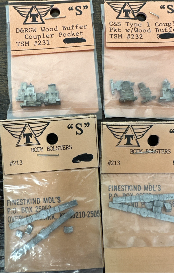 Triangle Scale Models S Scale Sn3 Details - Lot of 6 Packages - 1:64 ...