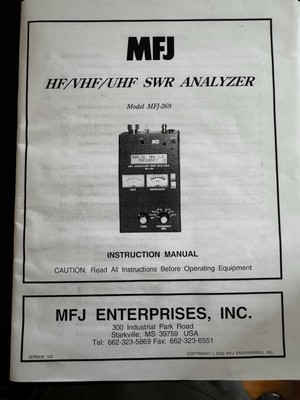 MFJ-259B HF/VHF SWR Analyzer | eBay