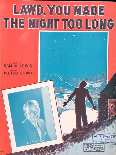 Lawd You Made The Night Too Long Sheet Music Bing Crosby Victor Young ...