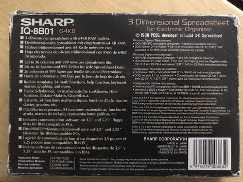 Retro Sharp Iq-7000 Electronic Organizer 32k Memory for sale online | eBay