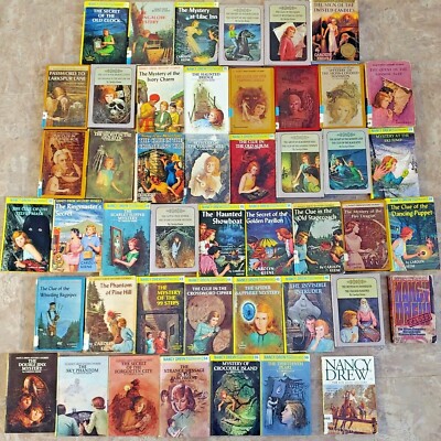 Nancy Drew Mystery Series lot of 46 Vintage books (56 stories) Carolyn ...