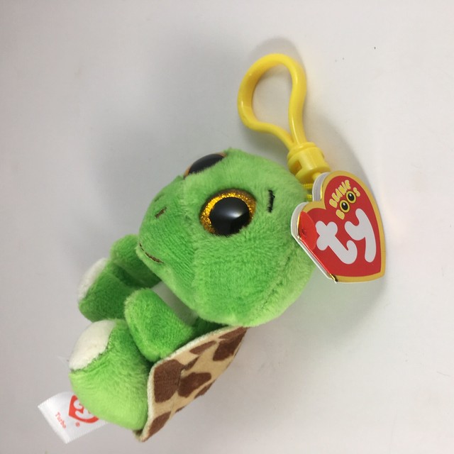 2022 TY Beanie Boos - TURBO the Green Turtle (Key Clip - 3 inch) MWMTs ...