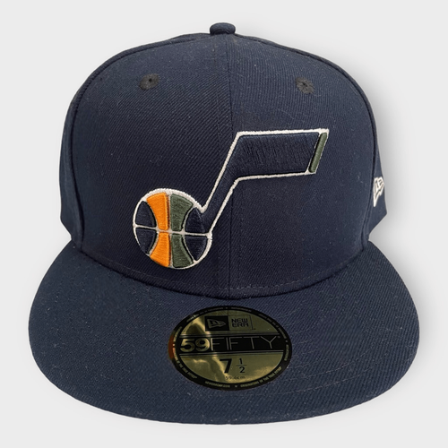 New Era Utah Jazz OTC 59Fifty NBA Fitted Hat Cap Navy Blue Mens size 7 ...