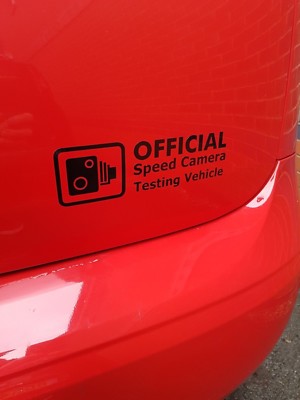 Official Speed Camera Testing Vehicle Vinyl Sticker Decal JDM in ...
