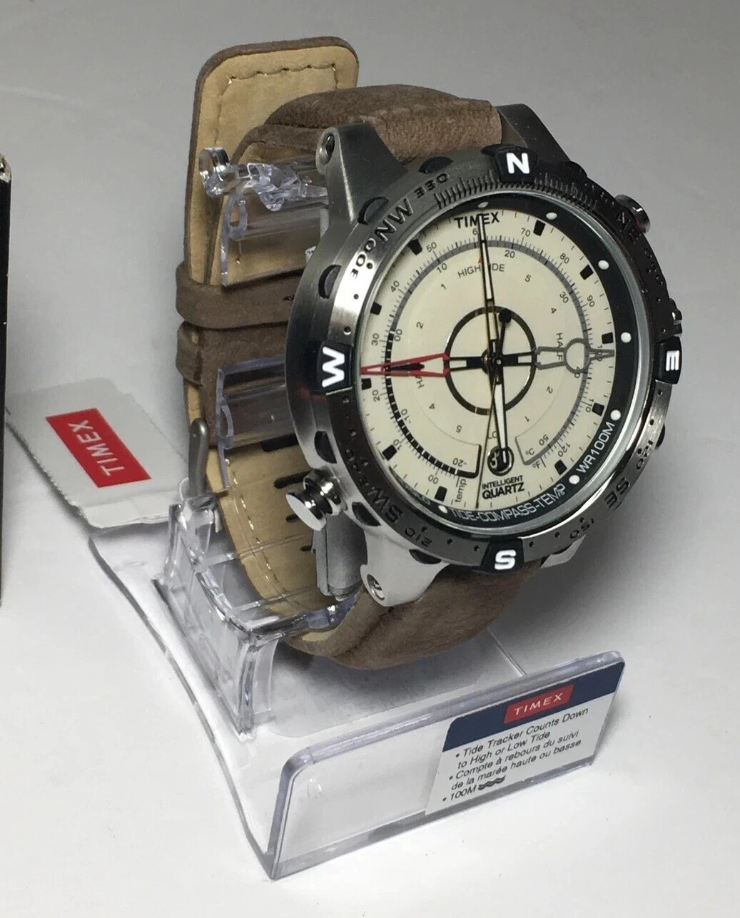 Timex Men's Intelligent Quartz Tide Temp Compass Silicone Strap Watch ...