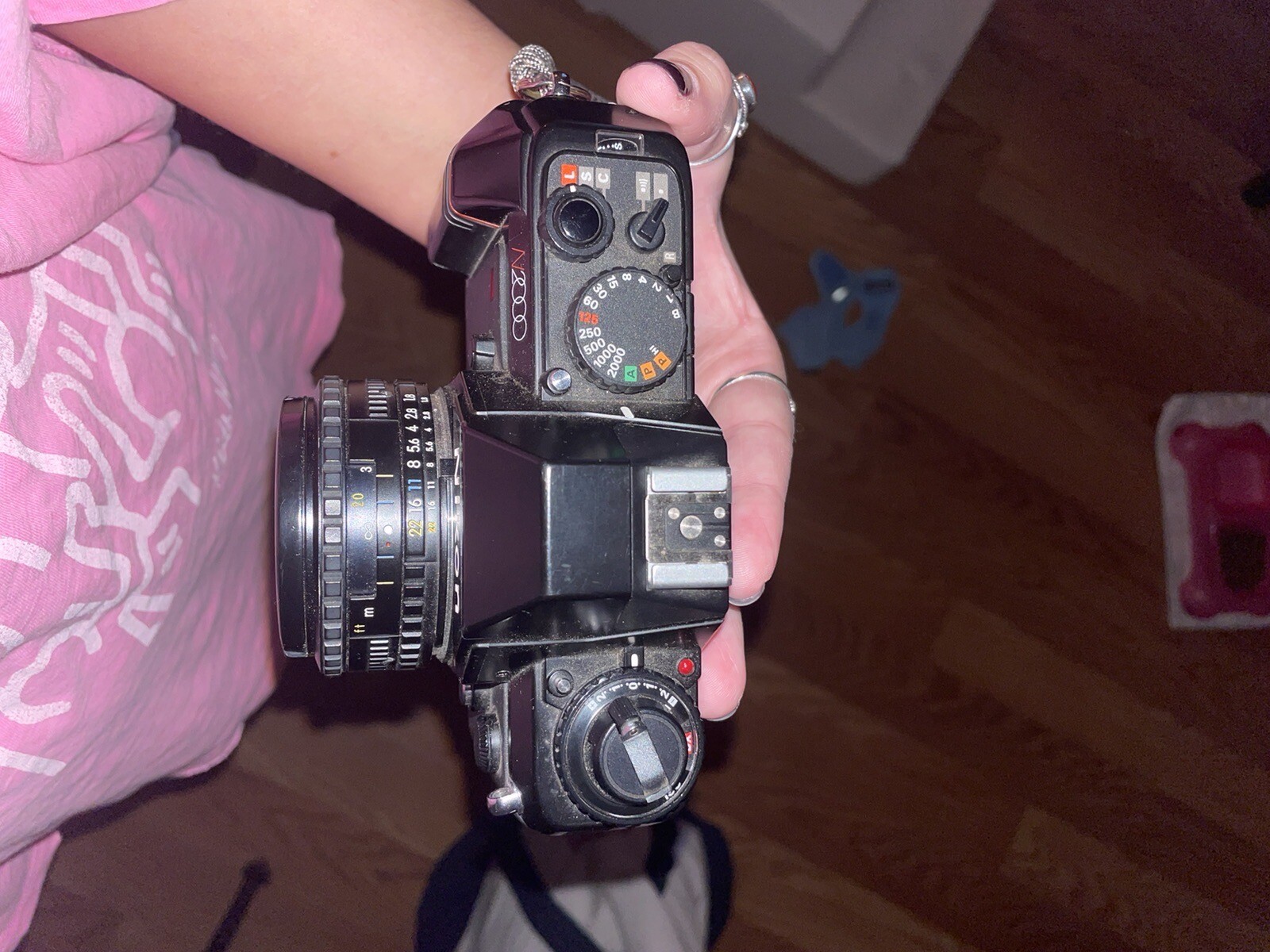 Nikon N2000 Film Camera With Tamaron Lens SEE PHOTOS Untested/Parts for ...