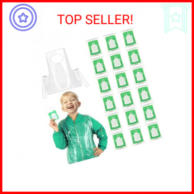 50 Pieces Disposable Aprons for Kids Aprons Kids Craft Aprons Kids ...