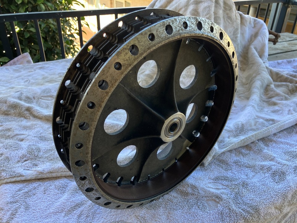 yamaha racing tz tr td2 4LS front wheel hub complete egli triton norton ...