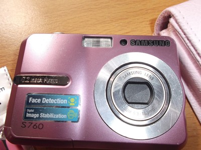 Samsung Digimax S760 7.2MP Digital Camera - PINK IN GOOD CONDITION | eBay