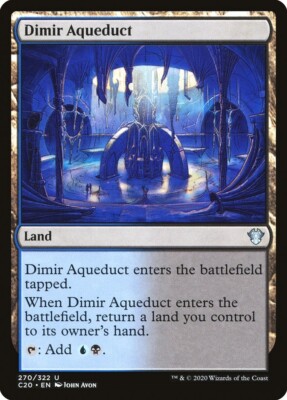 4 x Dimir Aqueduct: MtG Magic the Gathering Commander 2020 Pauper Play ...