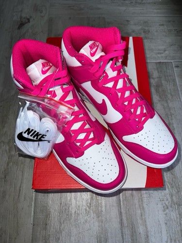 Size 8.5 - Nike Dunk High Pink Prime W 195866273153| eBay