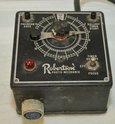 Robertson Photo-Mechanix Model J-1160 Gallery Timer For Parts Or Repair ...
