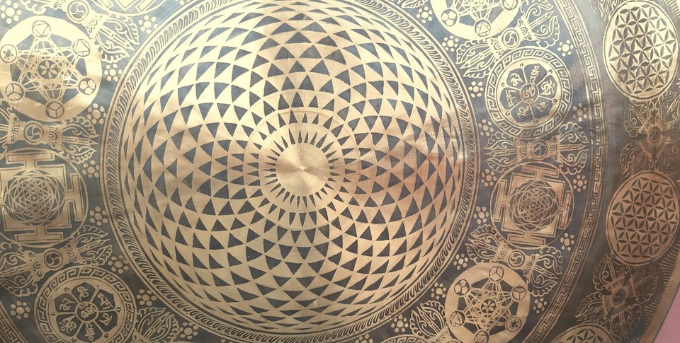 100 CM GONG-HANDMADE GONG-TIBETAN GONG-SOUND THERAPY GONG-LARGE GONG ...