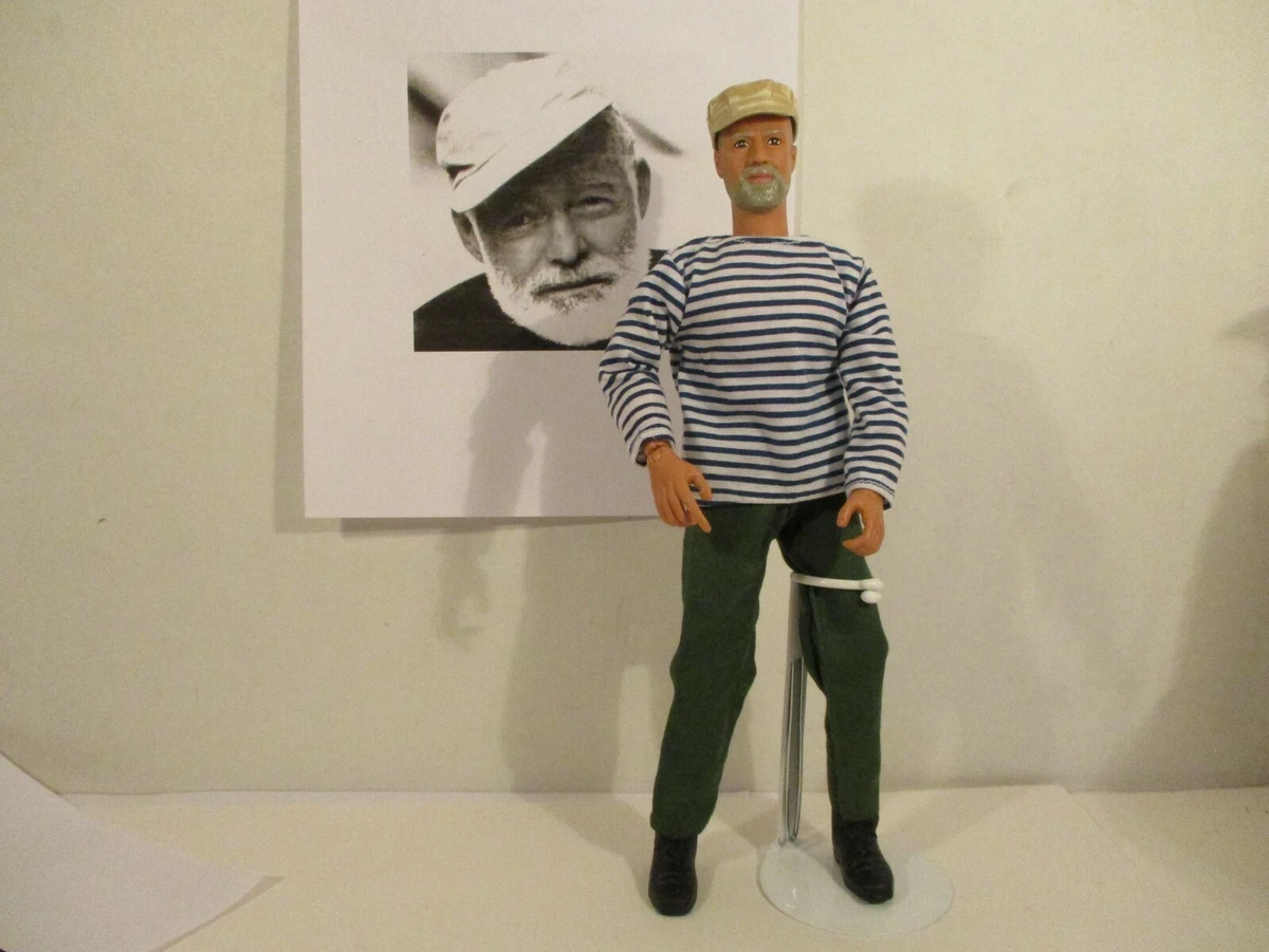 Ernest Hemingway Writing Standing