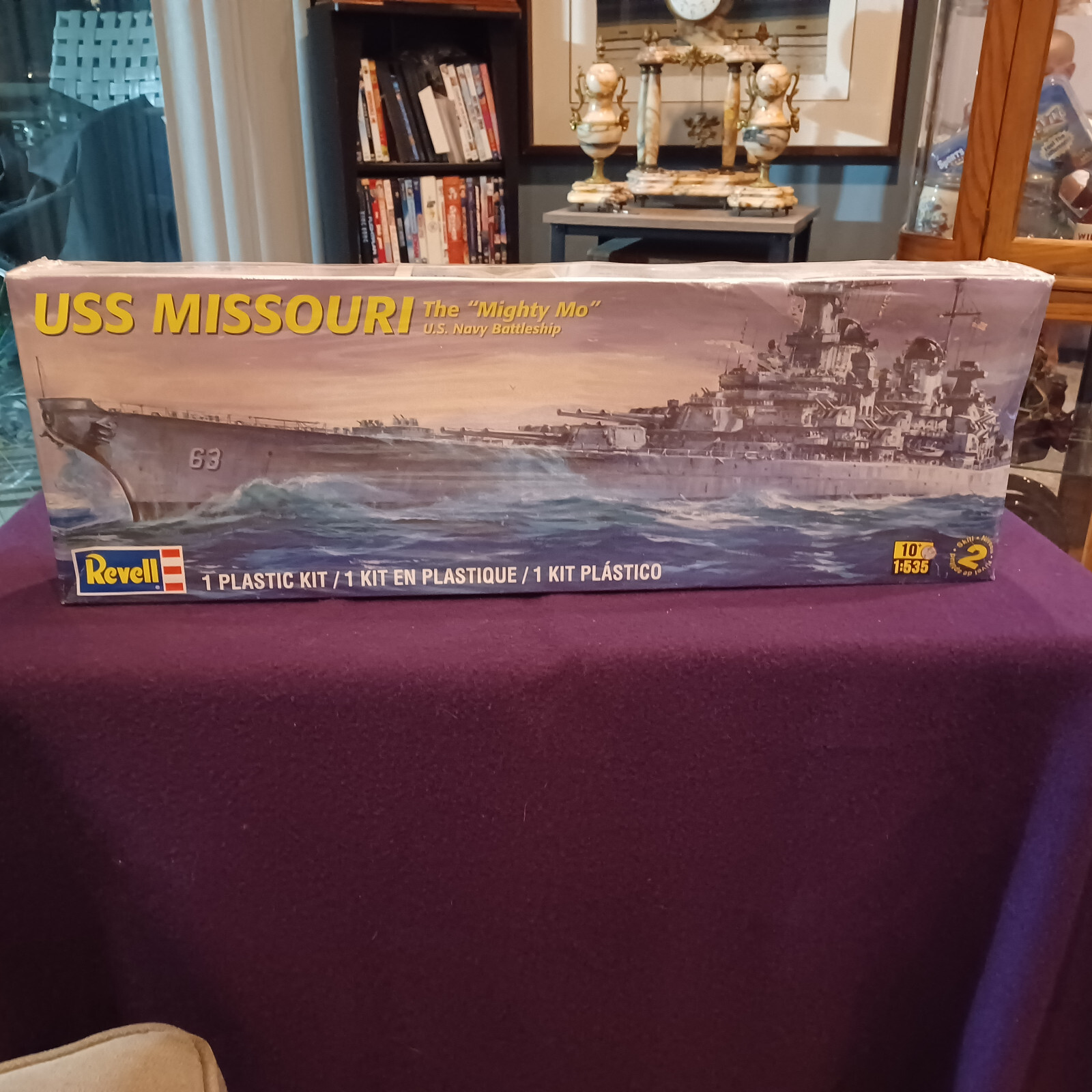 REVELL USS MISSOURI " THE MIGHTY MO" BATTLESHIP MODELING KIT #85-0301 ...