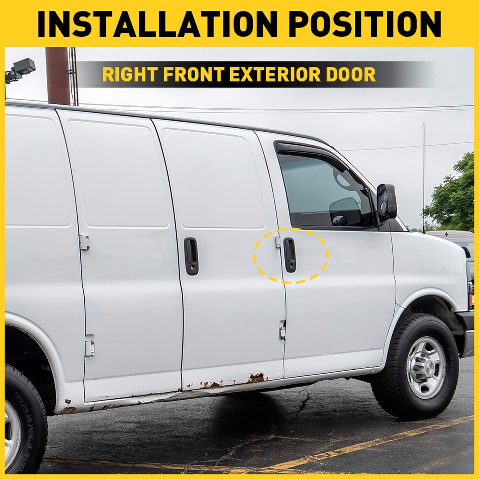 Front Right Side Exterior Door Panel Handle For 1996-2009 Chevy Express ...