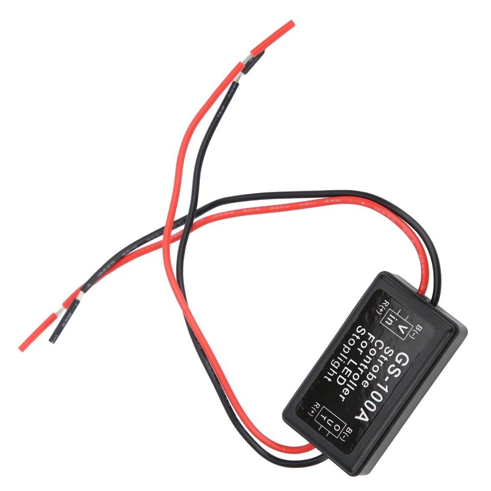 12-24VDC LED Flash Control Module GS‑100A Strobe Controller LED Light ...