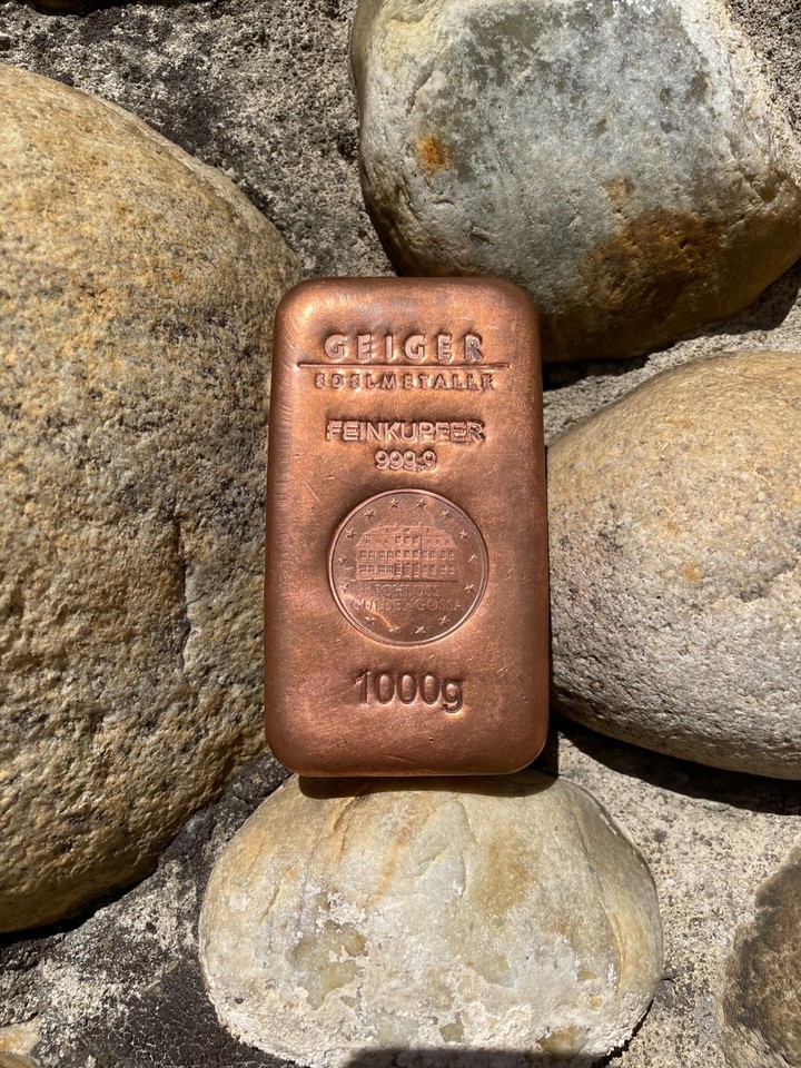 Geiger 1kg Copper Bar .9999 Fine | 1000g German Mint | Sealed | eBay