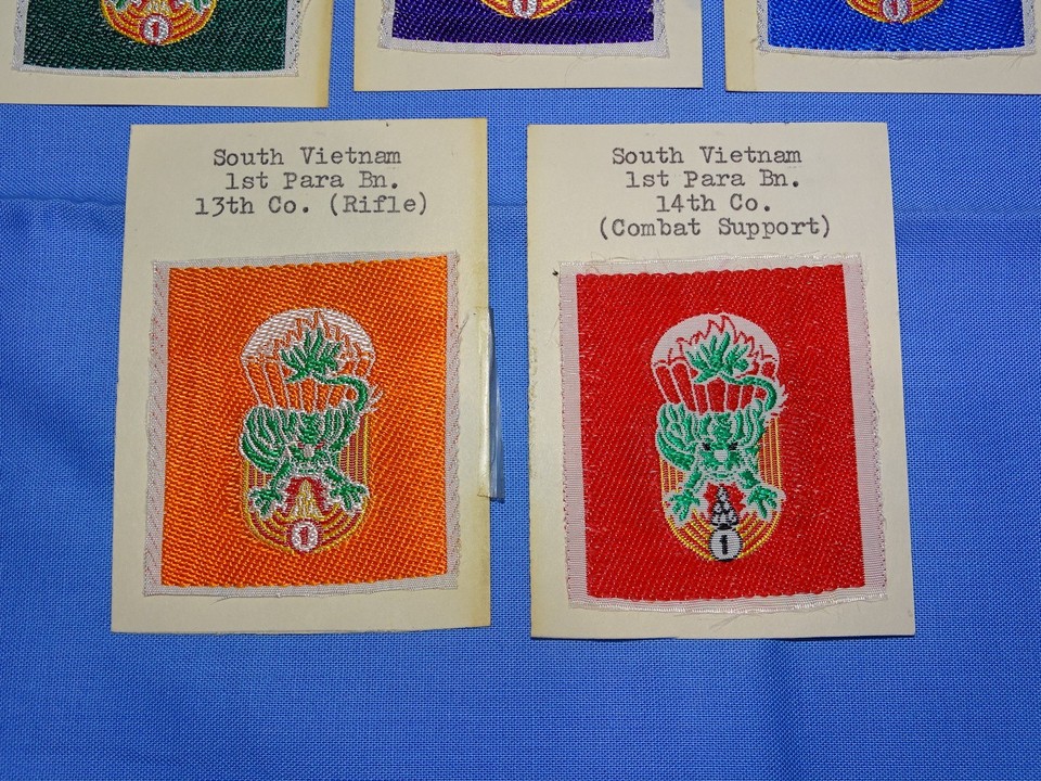 Vietnam War Patch, SVN ARVN 1st Airborne Battalion, Company SET, Bevo ...
