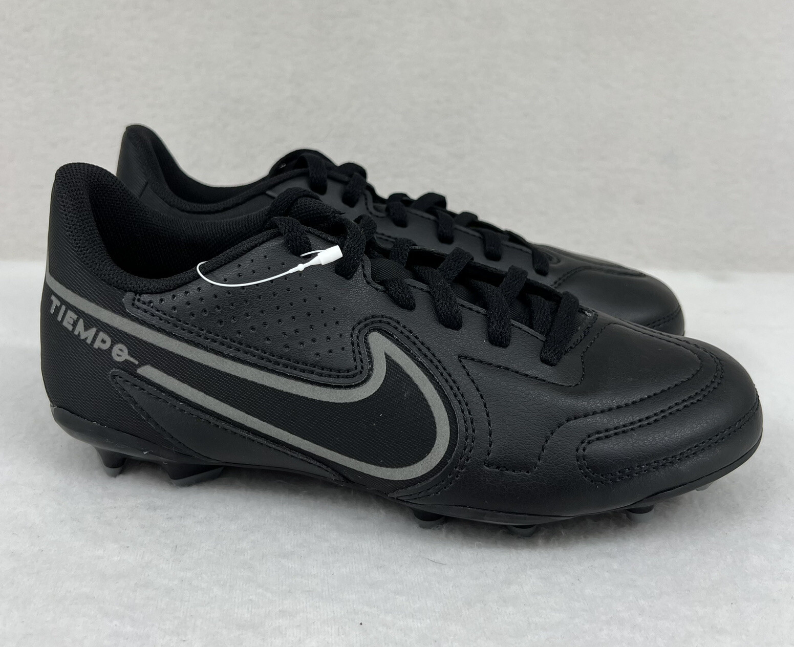Nike Tiempo Legend 9 Club FG Soccer Cleats - Size 5 - Black - DA1331-004