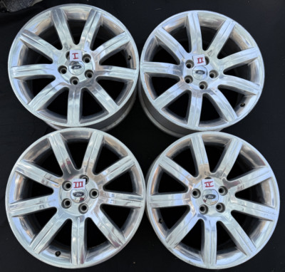 (4) 19" FORD FLEX FACTORY OEM POLISHED 3768 WHEELS 19X8 RIMS 2009 2010 ...