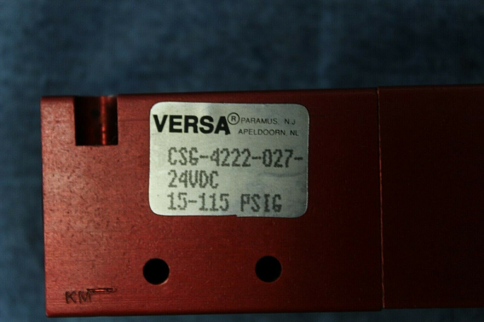 VERSA SOLENOID VALVE 24 VDC CSG-4222-027-24V 15-115 PSIG ( 6 Month ...