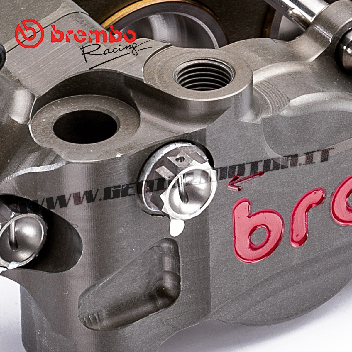 Front radial brake pliers Brembo Racing right CNC P4-32/36 titanium ...