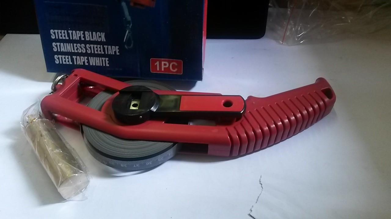 Oil Sounding Measuring ULLAGING Tape - Black White Stainless Steel 20 ...