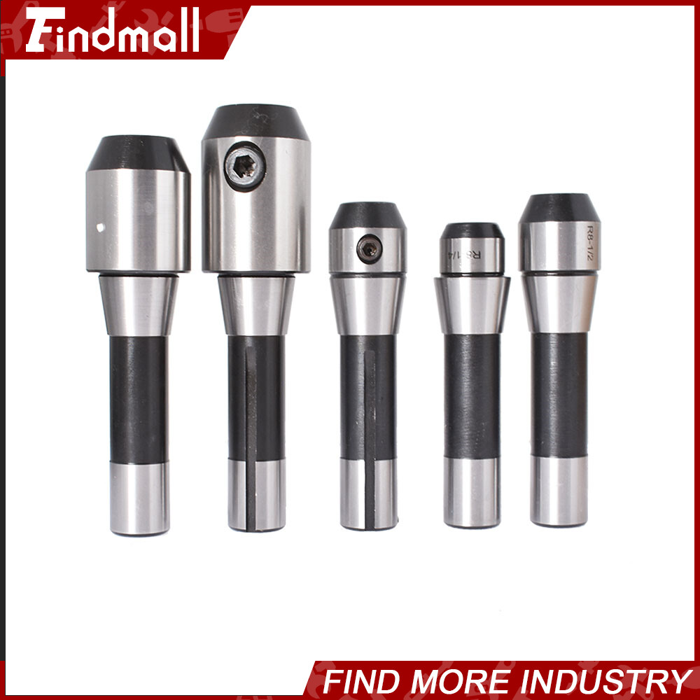5 Pcs R8 End Mill Holder Set Adapter Kit For With a R8 Spindle Milling ...