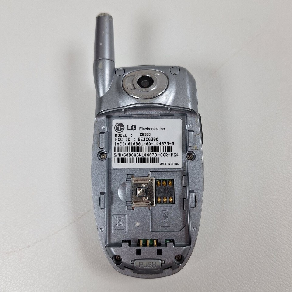 LG CG300 Silver/Black Flip Phone (Cingular) | eBay