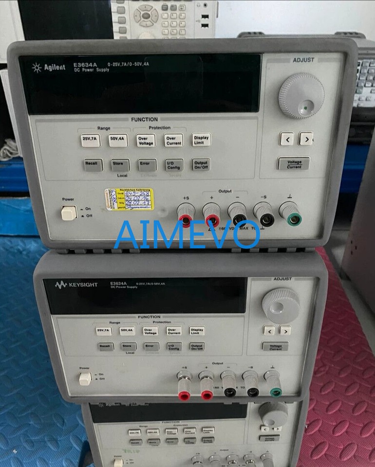 HP/Keysight Agilent E3634A 200W DC Power Supply 0-25V, 7A / 0-50V, 4A ...