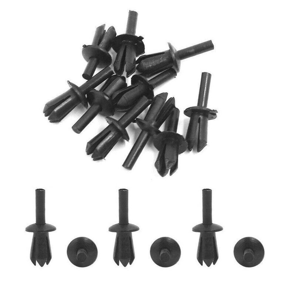 50PCS 5mm Plastic Retainer Clips Car Fasteners Push Pin Rivets Bumper ...