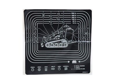 NEW OEM Ditch Witch Recommended Service Interval Label Decal 215-1282 / ...
