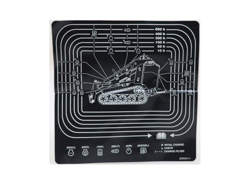 NEW OEM Ditch Witch Recommended Service Interval Label Decal 215-1282 / ...