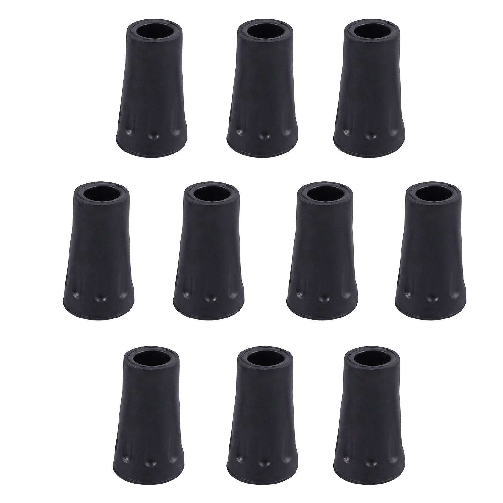 10 x Walking Hiking Shooting Trekking Stick Pole Rubber Ferrule Ends ...