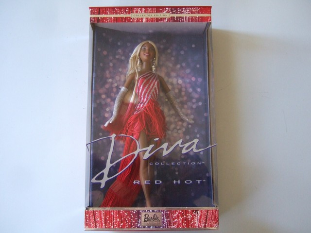 Mattel Red Hot Barbie Doll Diva Collection 2002 African American ...