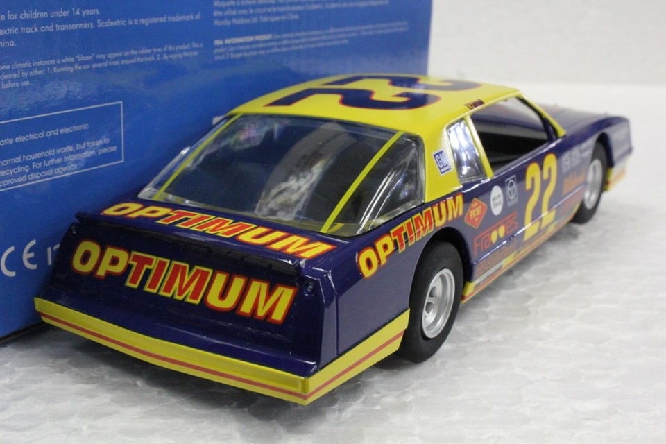 Scalextric C4038 Chevy Monte Carlo Optimum 1986, #22 1:32 Slot Car *DPR ...