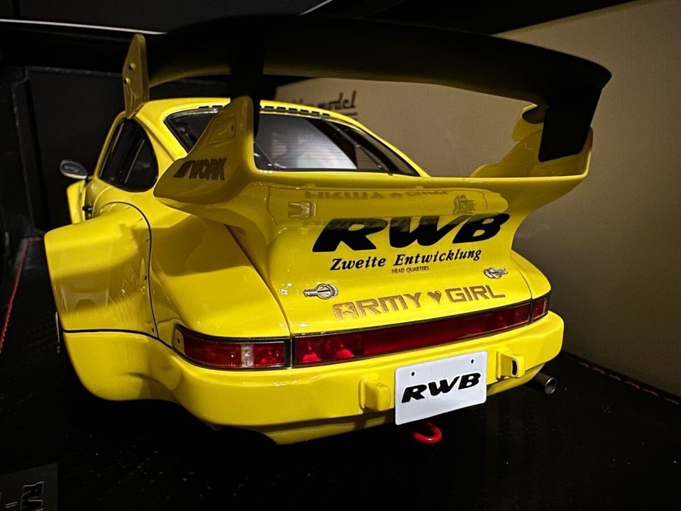 1/18 Ignition IG2482 RWB 930 Yellow Engine Porsche RAUH-Welt BEGRIFF ...