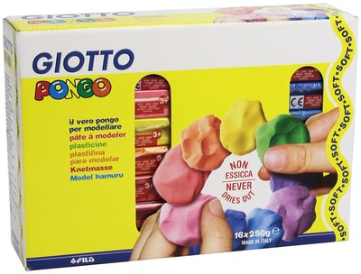 Giotto Pongo 16 Panetti da 250 g, Colori Assortiti, x 250g, 514500 | eBay