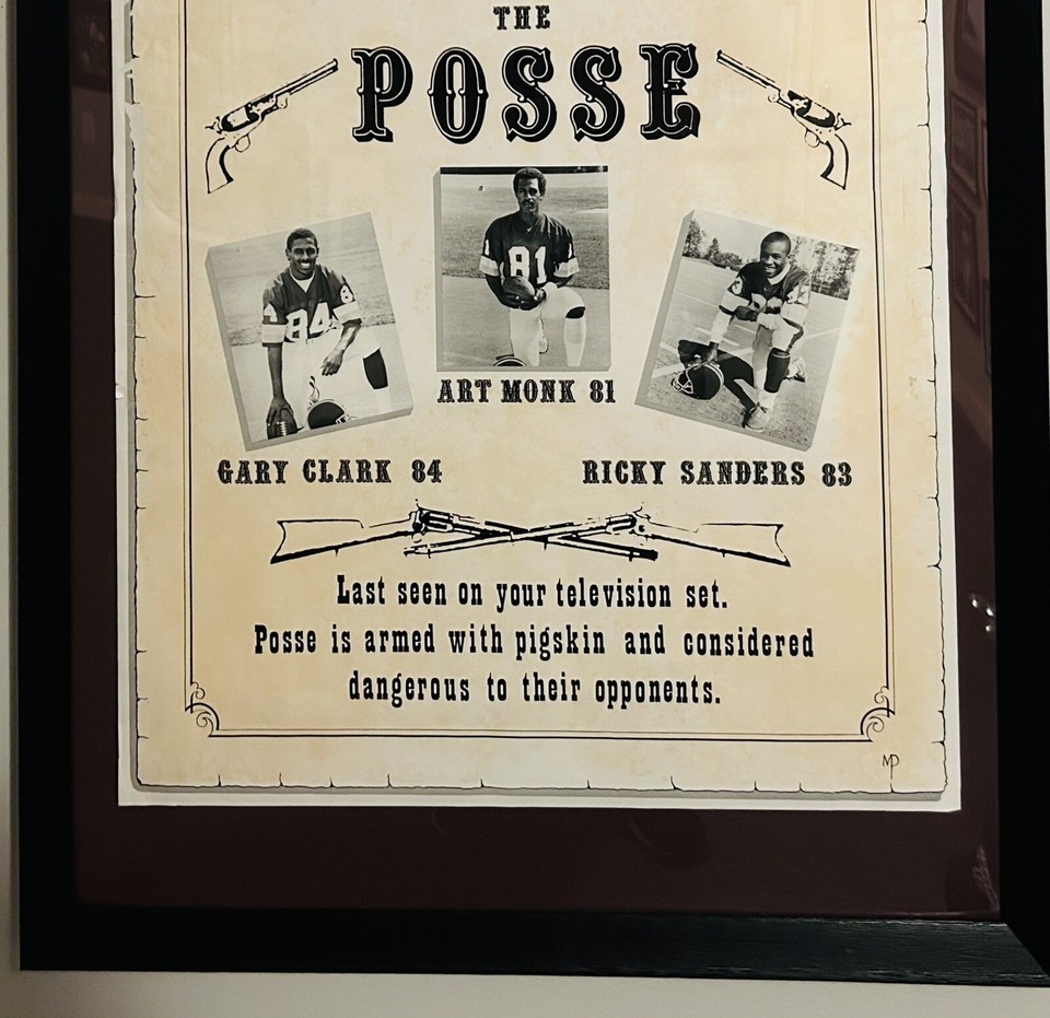 Washington Redskins Football NFL "Wanted By the Order” Posse Poster NFL ...