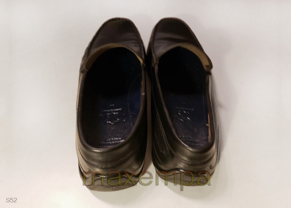 ECCO Shoes Men's US 11 Calcan Casual Apron Slip On Moc Toe Loafer Black ...