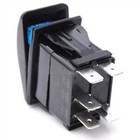Unniversal 5 Pins Car Boat Push Button Rocker Speaker Push Button Blue ...