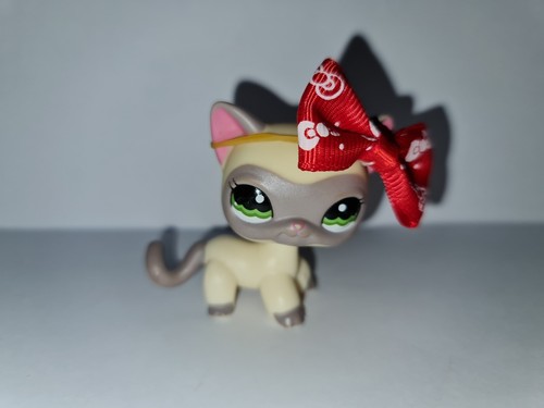 Littlest Pet Shop #1116 Cream Siamese masked shorthair cat LPS | eBay